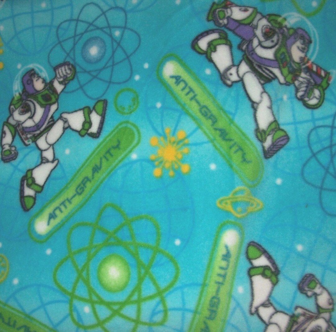 Fabric Fleece Toy Story Buzz Lightyear Woody Fabric 1 Yard X 54 Wide ...