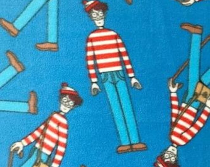 Fabric Fleece New Where's Waldo 1 Yard X 59" Wide Polyester - Etsy