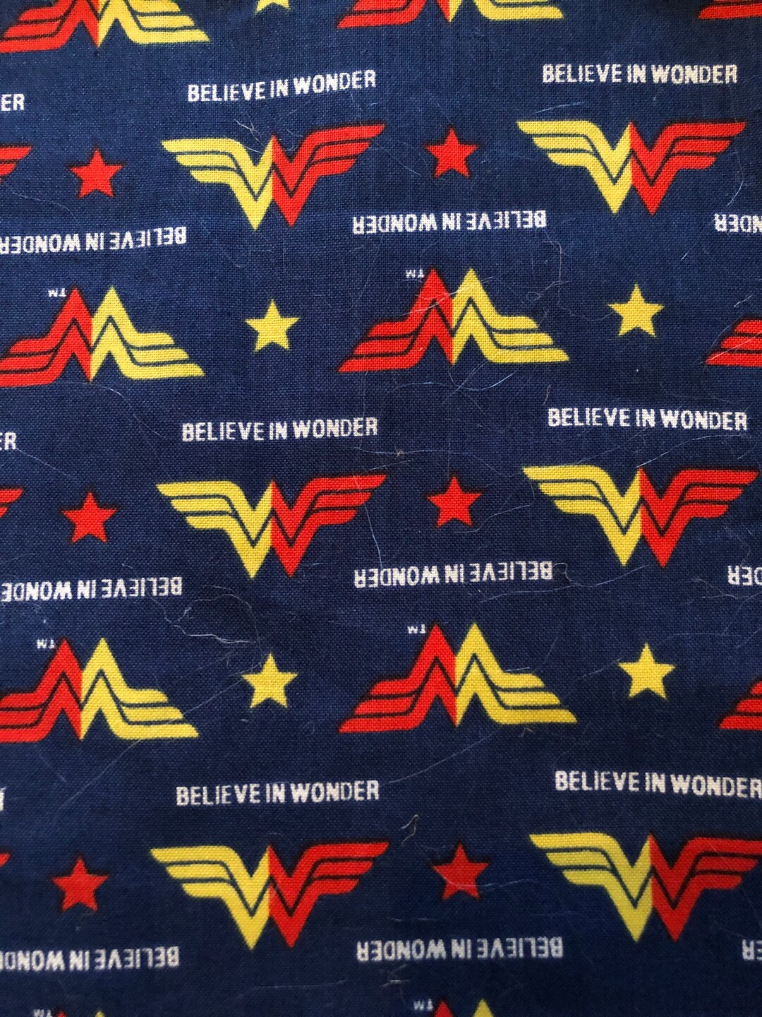 Fabric Wonder Woman Cotton 1 Yard X 44 Wide Eugene Textiles Inc New by ...
