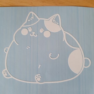 Fat Cat Minion Vinyl Decal Sticker FFXIV Window PC PS5 Console Laptop ...