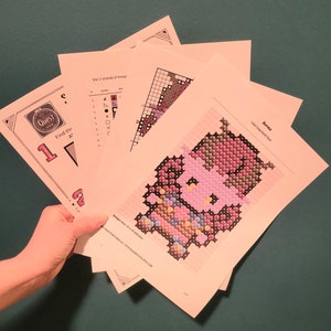 BG3 Alfira Cross Stitch Kit - Pattern Instructions Materials Supplies 9 ...