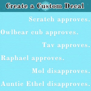 Small Baldur's Gate 3 Vinyl Decal Companion Approves or Disapproves BG3 ...