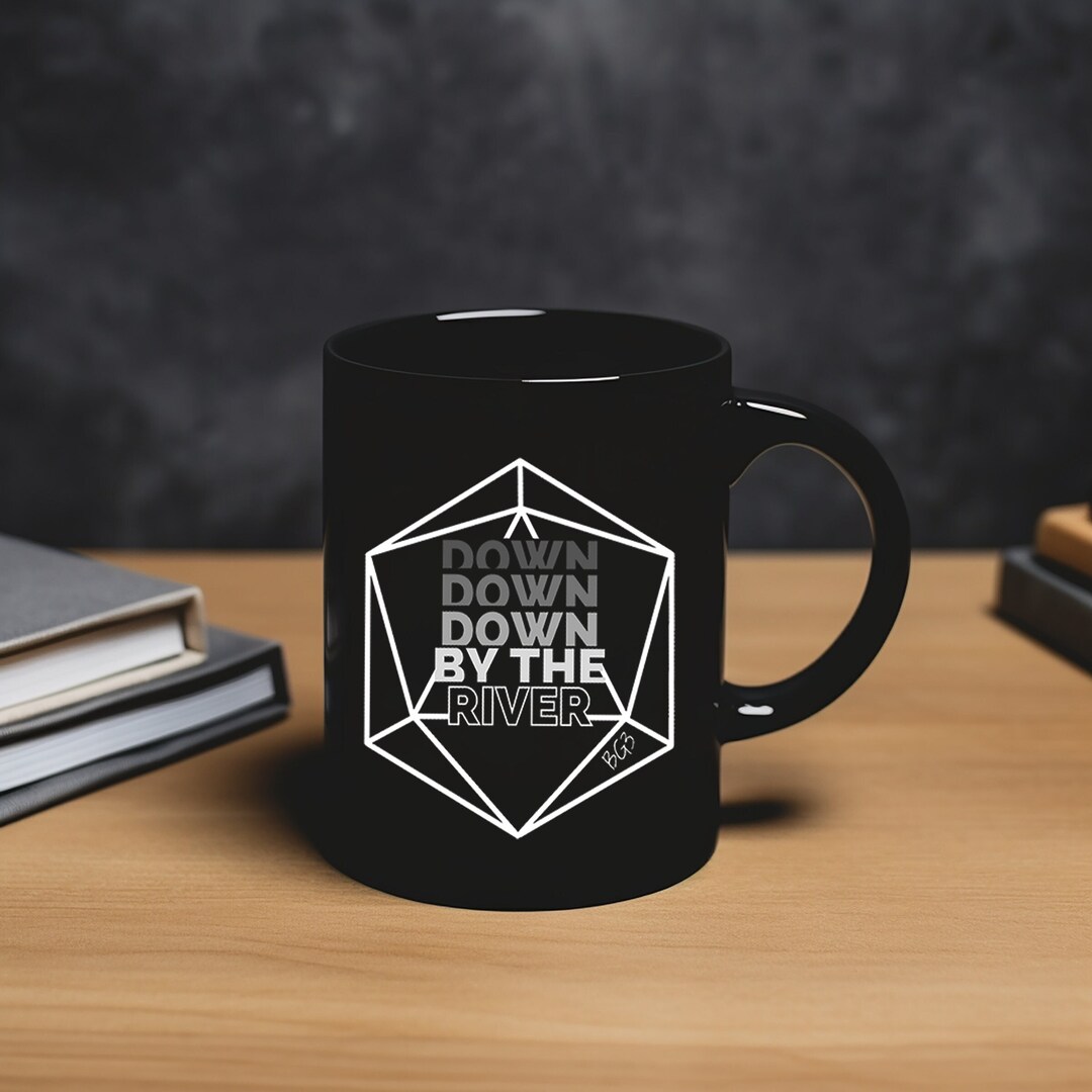 Baldur's Gate 3 11oz Black Mug Gift Down by the River BG3 Baldurs Gate ...