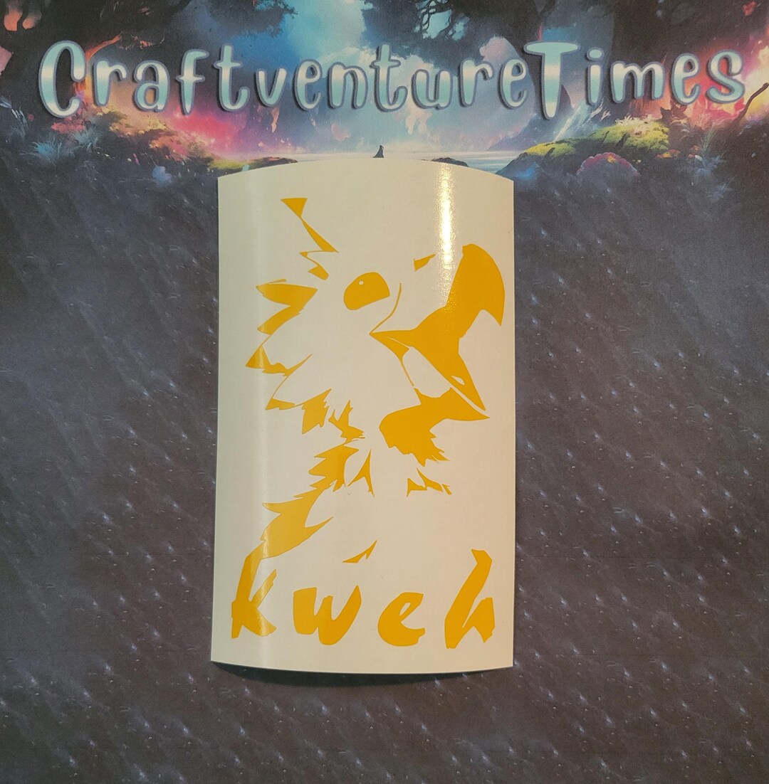 FFVII Kweh Chocobo Vinyl Decal - FF7 Remake Laptop Sticker - Tifa ...