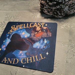 Gale Spellcast and Chill Mousepad Baldurs Gate 3 Desk Decor BG3 Thirst ...