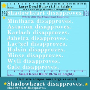 Baldur's Gate 3 Vinyl Decal: Companion Approval/disapproval - Etsy