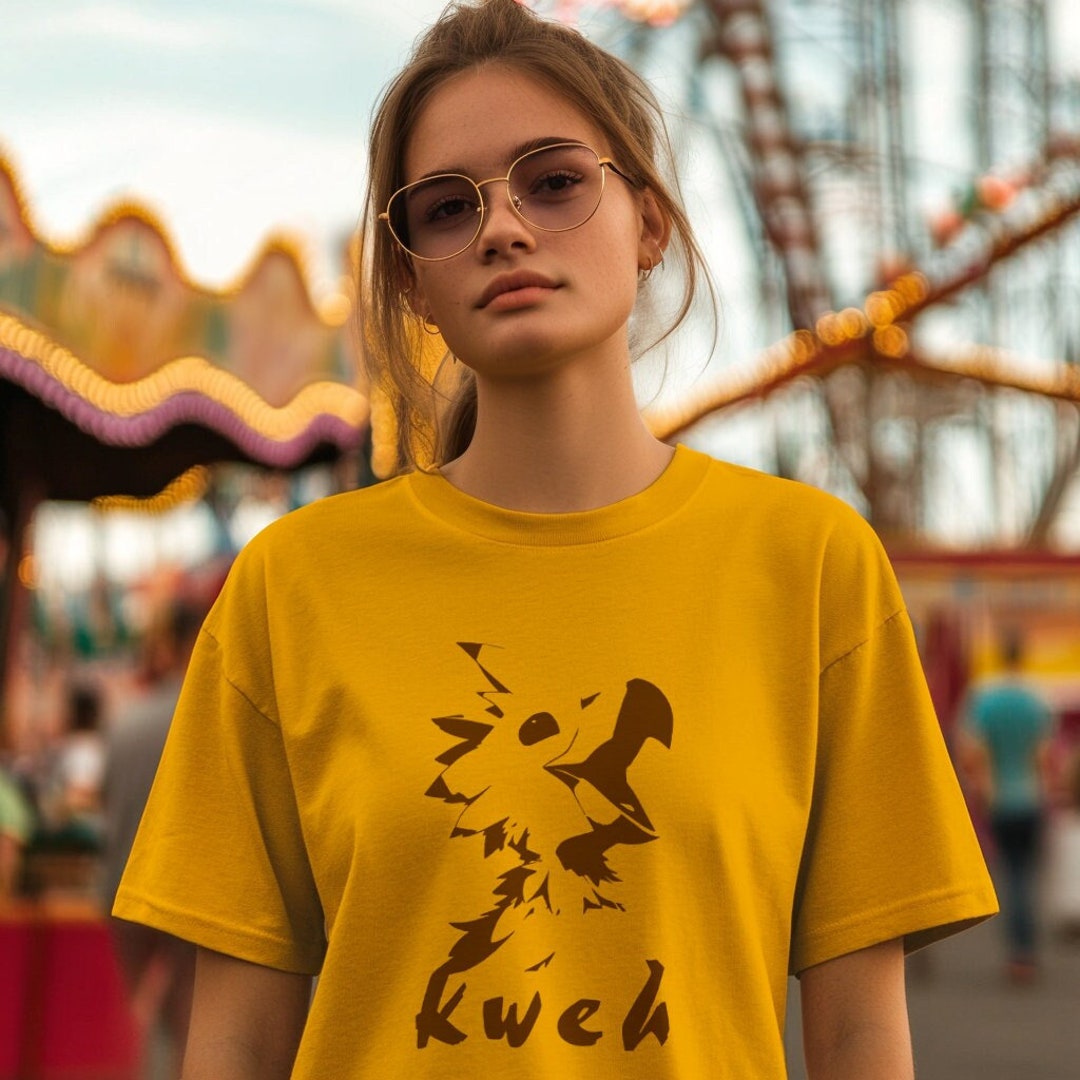 Final Fantasy Chocobo Tee Shirt - Kweh Tshirt Minimalist Ffxiv Ffvii ...