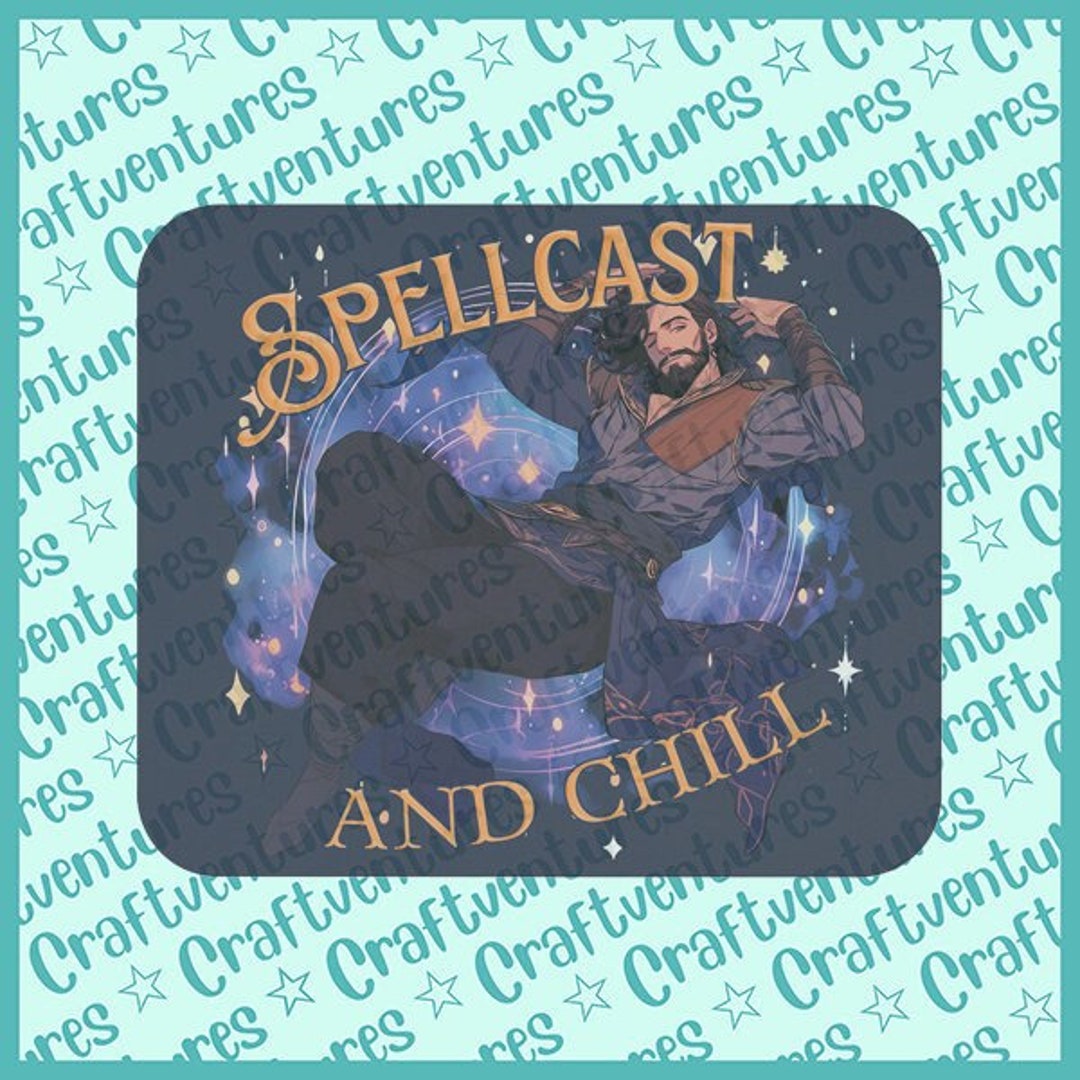 Gale Spellcast and Chill Mousepad Baldurs Gate 3 Desk Decor BG3 Thirst ...