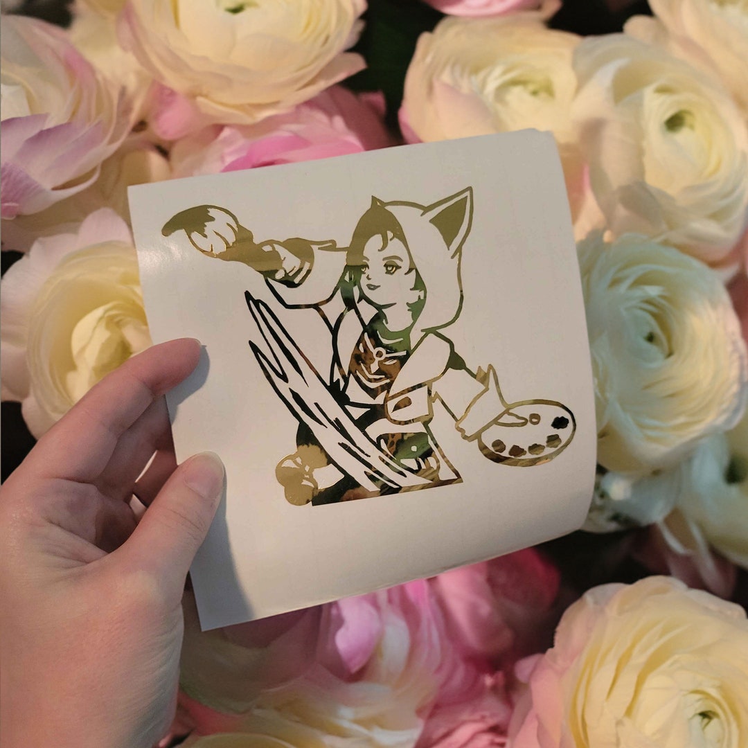 FFXIV Krile Vinyl Decal Dawntrail Pictomancer Sticker Window PC PS5 ...