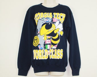 Georgia Tech Vintage Shirts - Etsy