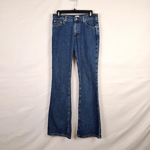 Vintage 2000s Calvin Klein Low Rise Flare Jeans - Gem