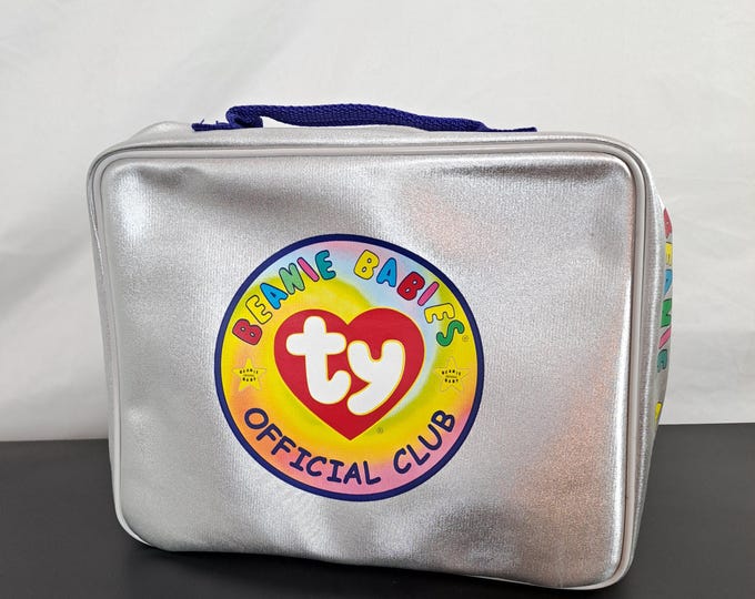 Vintage 90s Silver & Clear Ty Beanie Babies Soft Case - Etsy