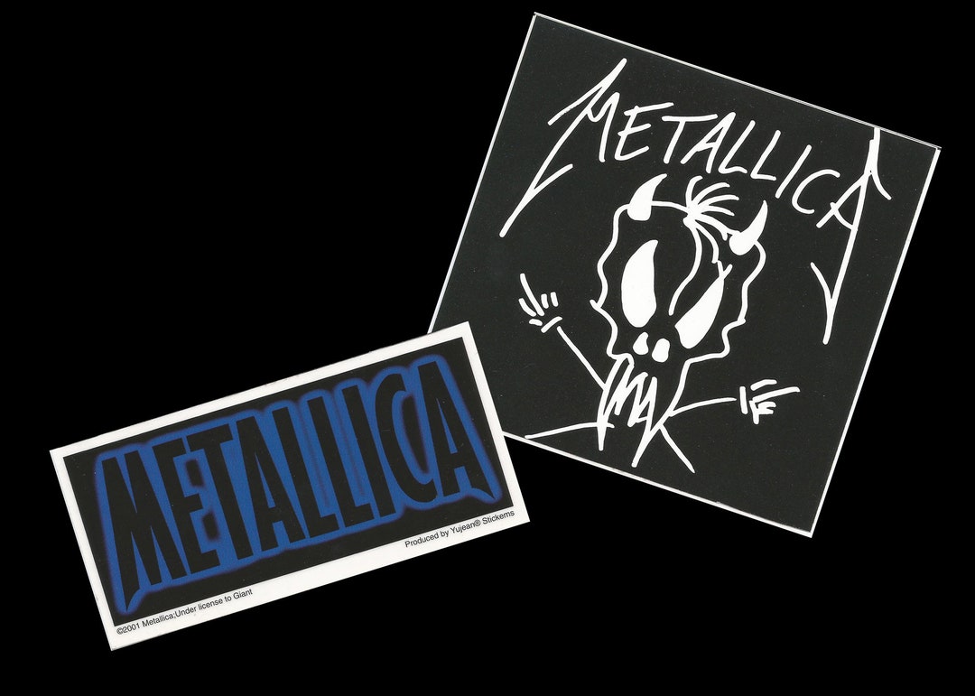 Vintage 90s / 2000s Metallica Stickers - Etsy