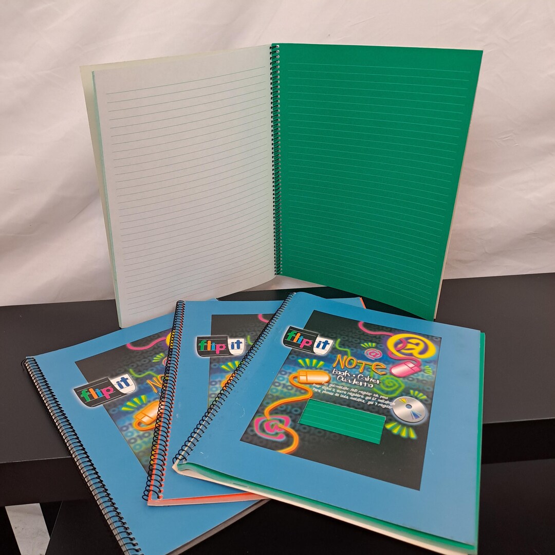 Vintage Y2K / 90s Dark Color Paper Notebooks for Gel Pens - Etsy