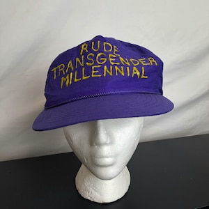 Vintage 80s / 90s Rude Transgender Millennial Hat - Etsy