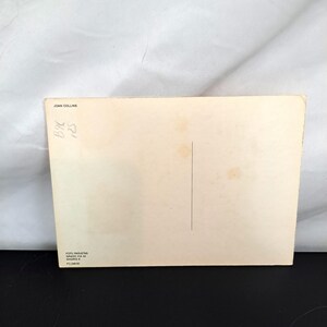 Vintage 80s Joan Collins Postcard - Etsy