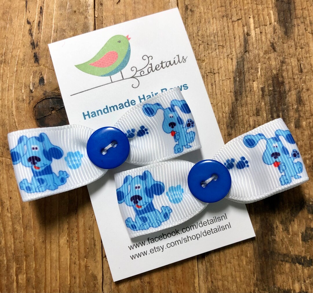 Set of Blues Clues Hair Bows, Blues Clues Bows, Blues Clues Bow ...