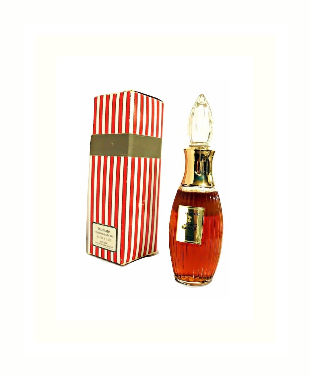 Vintage Intimate Perfumed Bath Oil by Revlon 8 Oz Foaming Oil Bubble ...