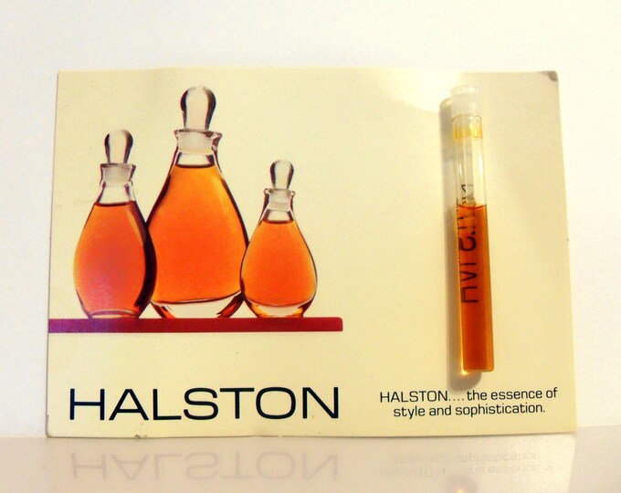 Vintage 1980s Halston by Halston Cologne Splash Sample Vial PERFUME - Etsy