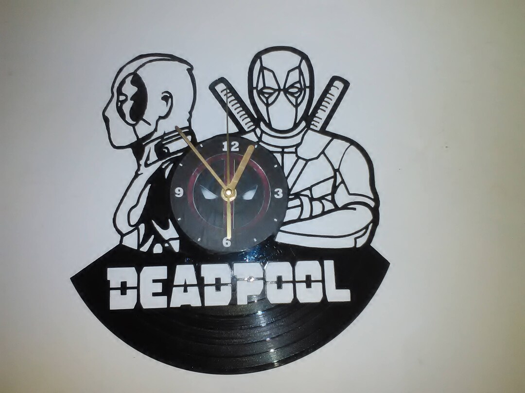 Deadpool Laser Cut Record Album Clock - Etsy