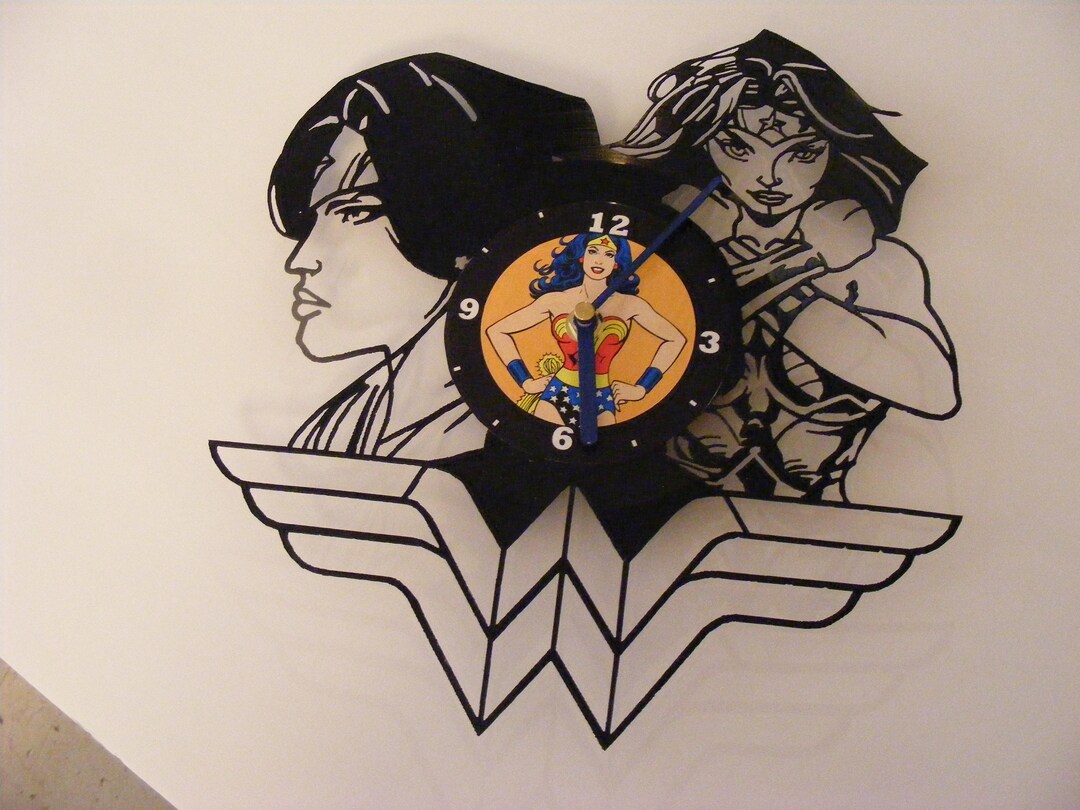 Wonder Woman Laser Cut Album Clock - Etsy