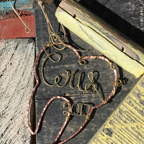 Tooth Ornament Hammered in Copper Dentist Personalized - Etsy