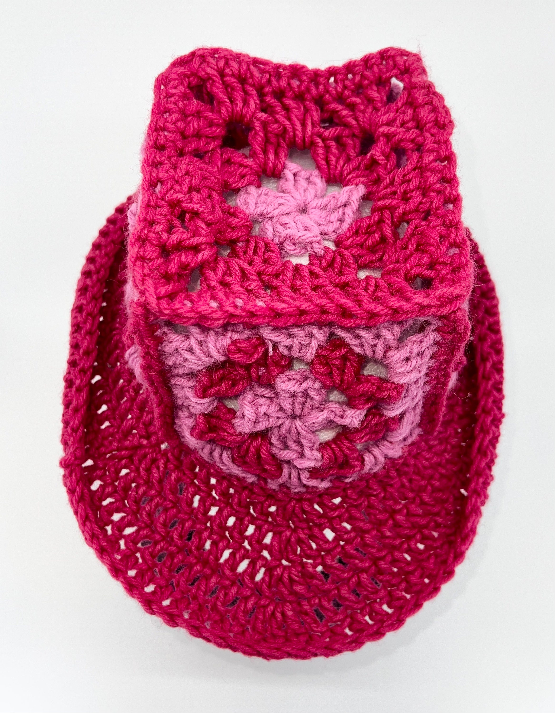 Hand Crocheted Crochet Cowboy Hat Cowgirl Hat Western Granny Square ...