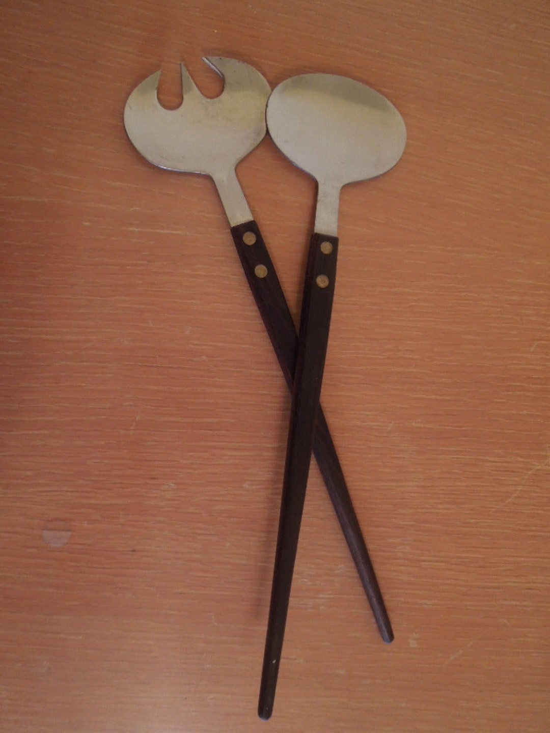 Vintage Danish Modern Nevco Mid Century Modern Stainless Steel Salad ...