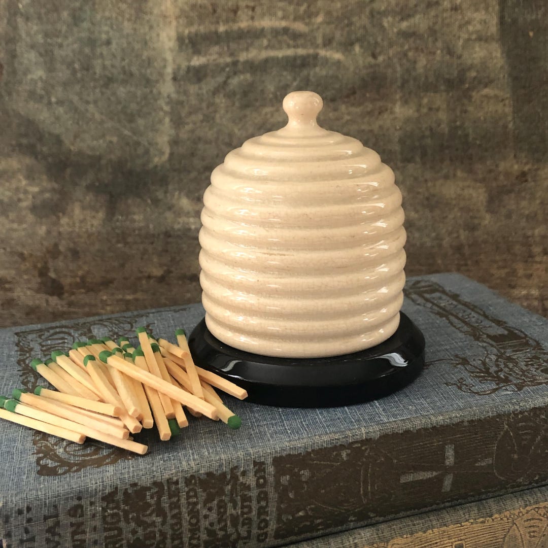Vintage Ceramic Beehive Shaped Match Holder and Striker - Etsy