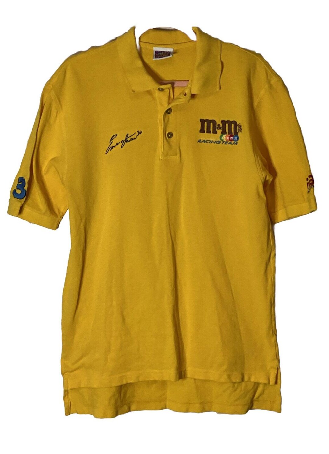 Ernie Irvan NASCAR #36 MB2 Racing M&m's Polo Medium VTG Classic Hi Low ...