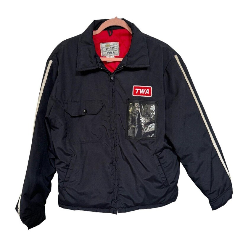 TWA Airport Airlines L Employee Uniform Ramp Crew Jacket VTG ...
