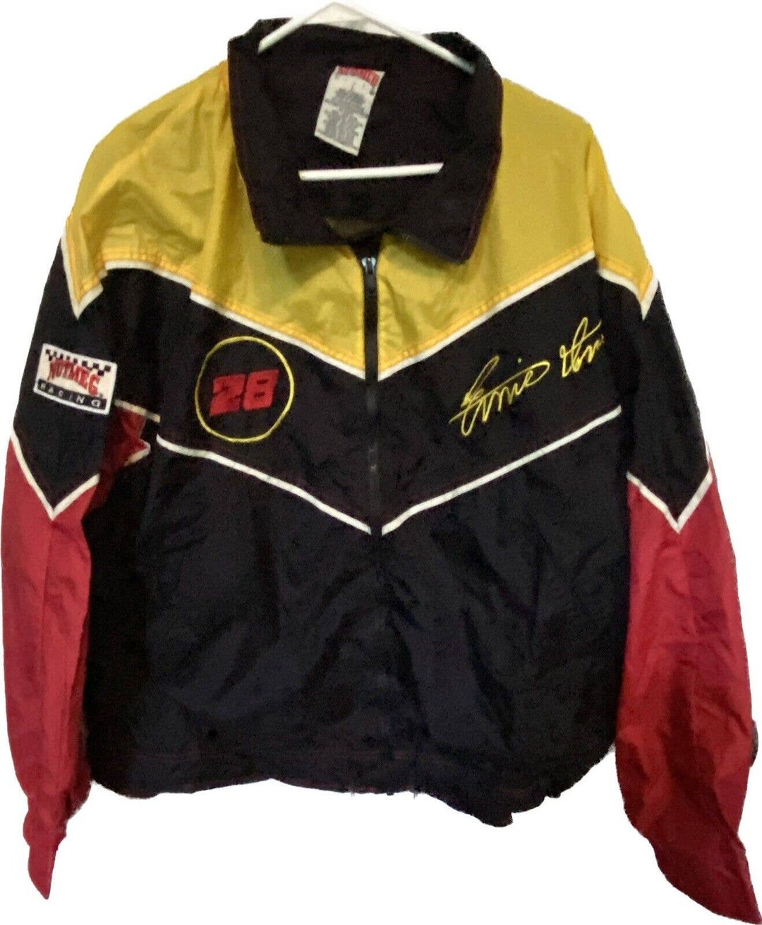 Ernie Irvin (28). NASCAR Racing Windbreaker Jacket. Size Large. Vintage ...