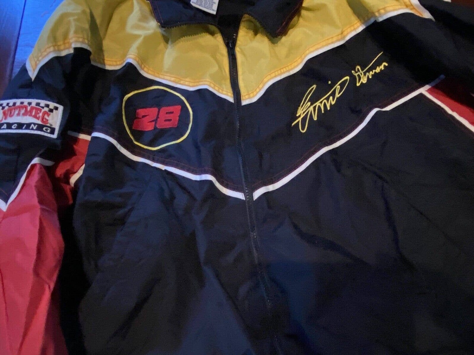Ernie Irvin (28). NASCAR Racing Windbreaker Jacket. Size Large. Vintage ...
