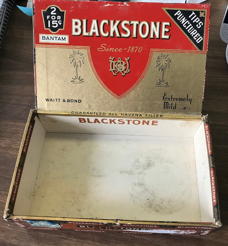 Awesome Blackstone Cigar Box 1930s - Etsy