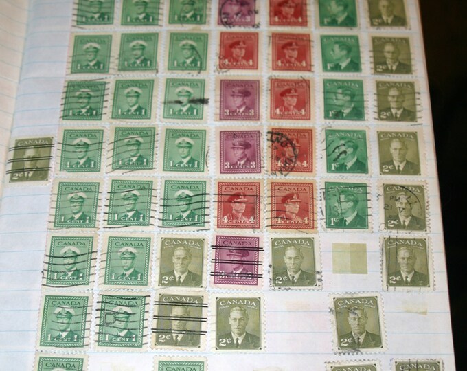 Lot of Used Postage Stamps. Early 1900s - Etsy