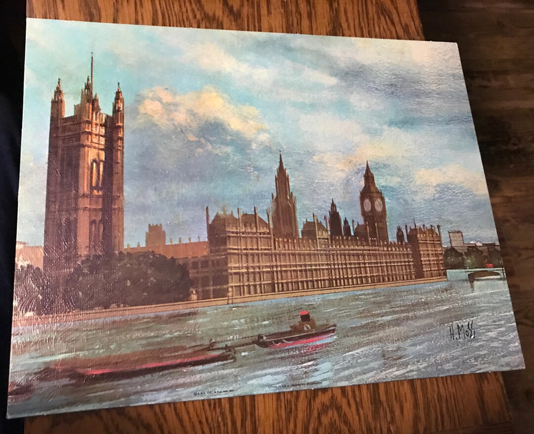 Fine Art Lithography london Skyline 11x14 - Etsy