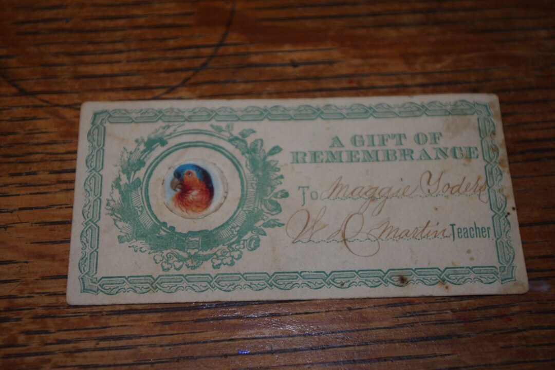Victorian Era Gift Tag , Circa 1880 - Etsy