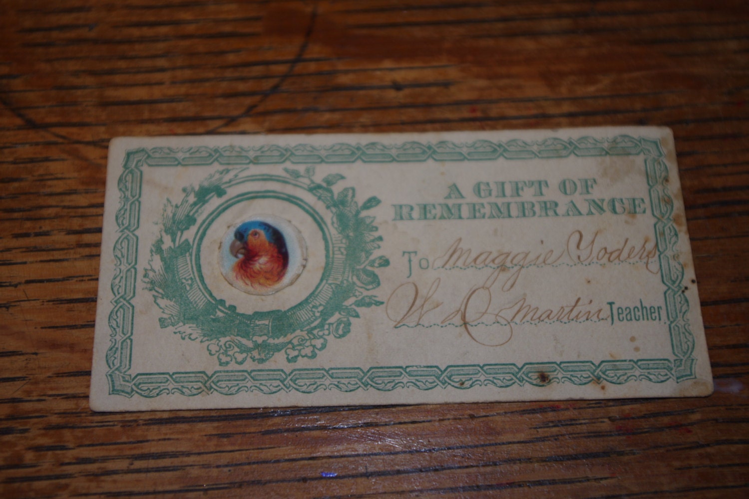Victorian Era Gift Tag Circa 1880 - Etsy