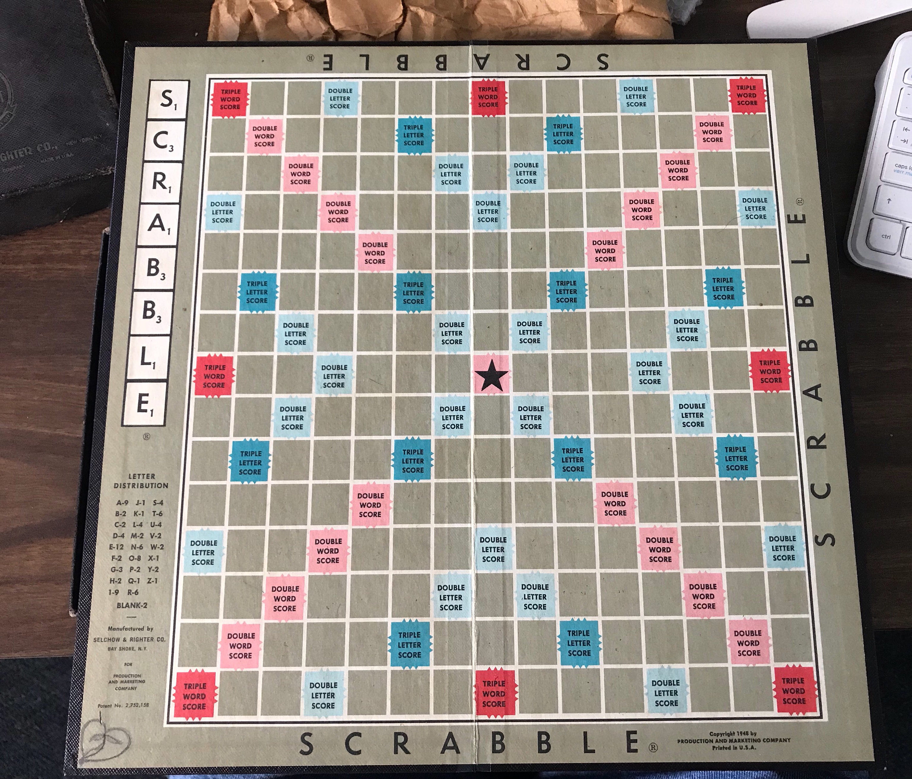 Antique 1950s Scrabble Game Complete Lld Black Game Box - Etsy