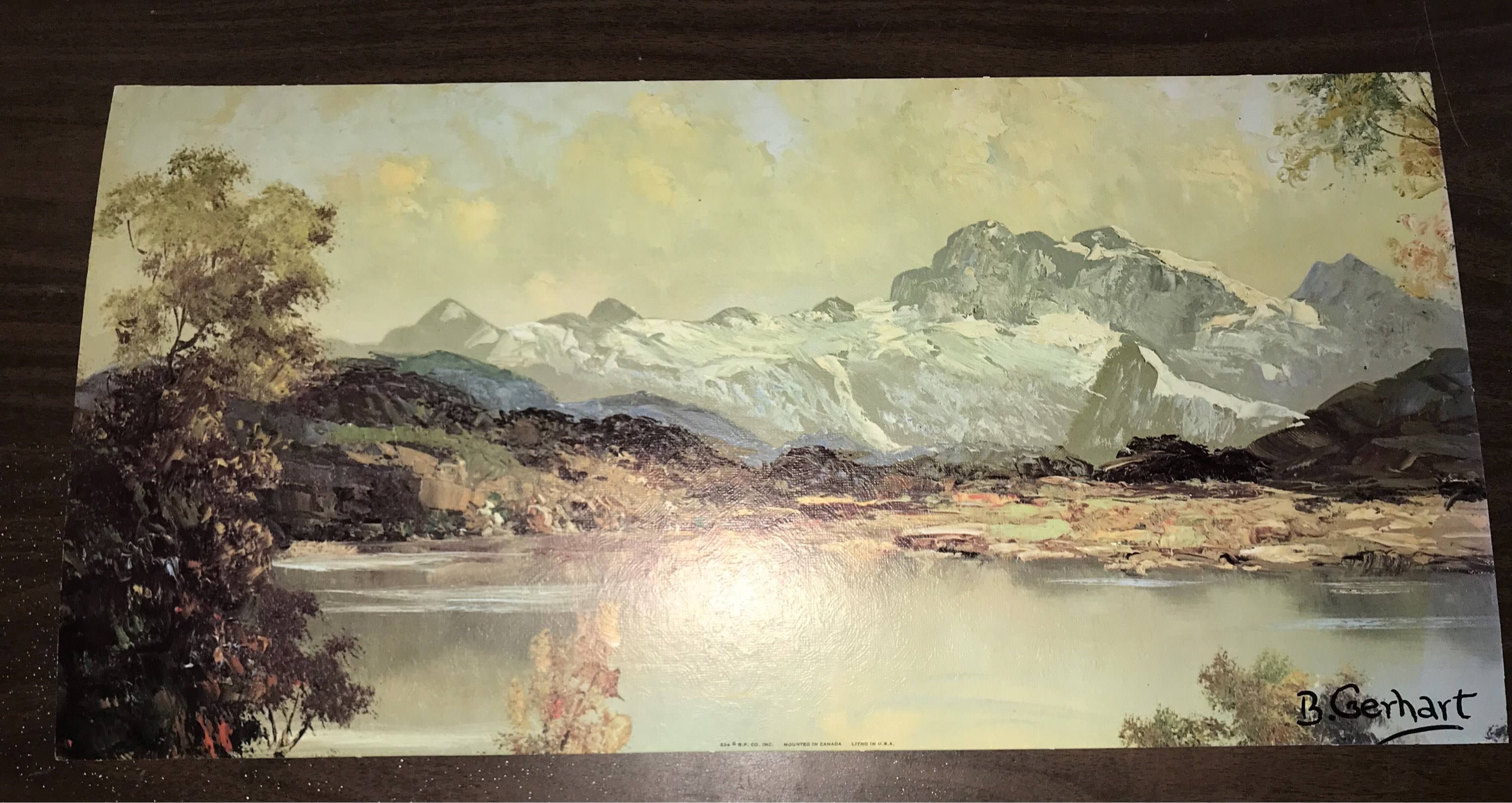 Large Fine Art Lithograph by Gellman mountain View - Etsy
