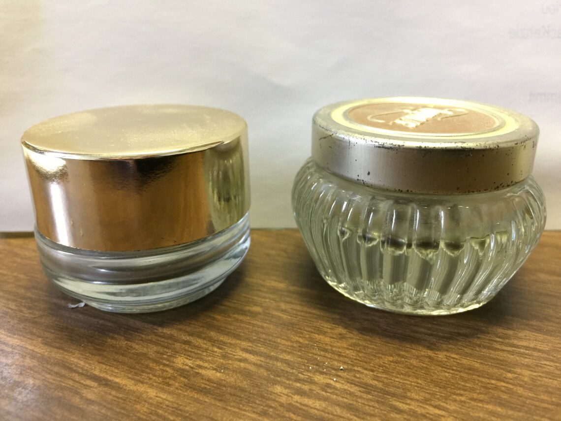 2 Old Face Cream Jars - Etsy