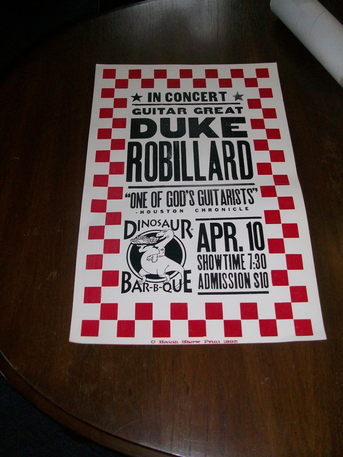 Hatch Show Print Concert Poster Duke Robillard - Etsy