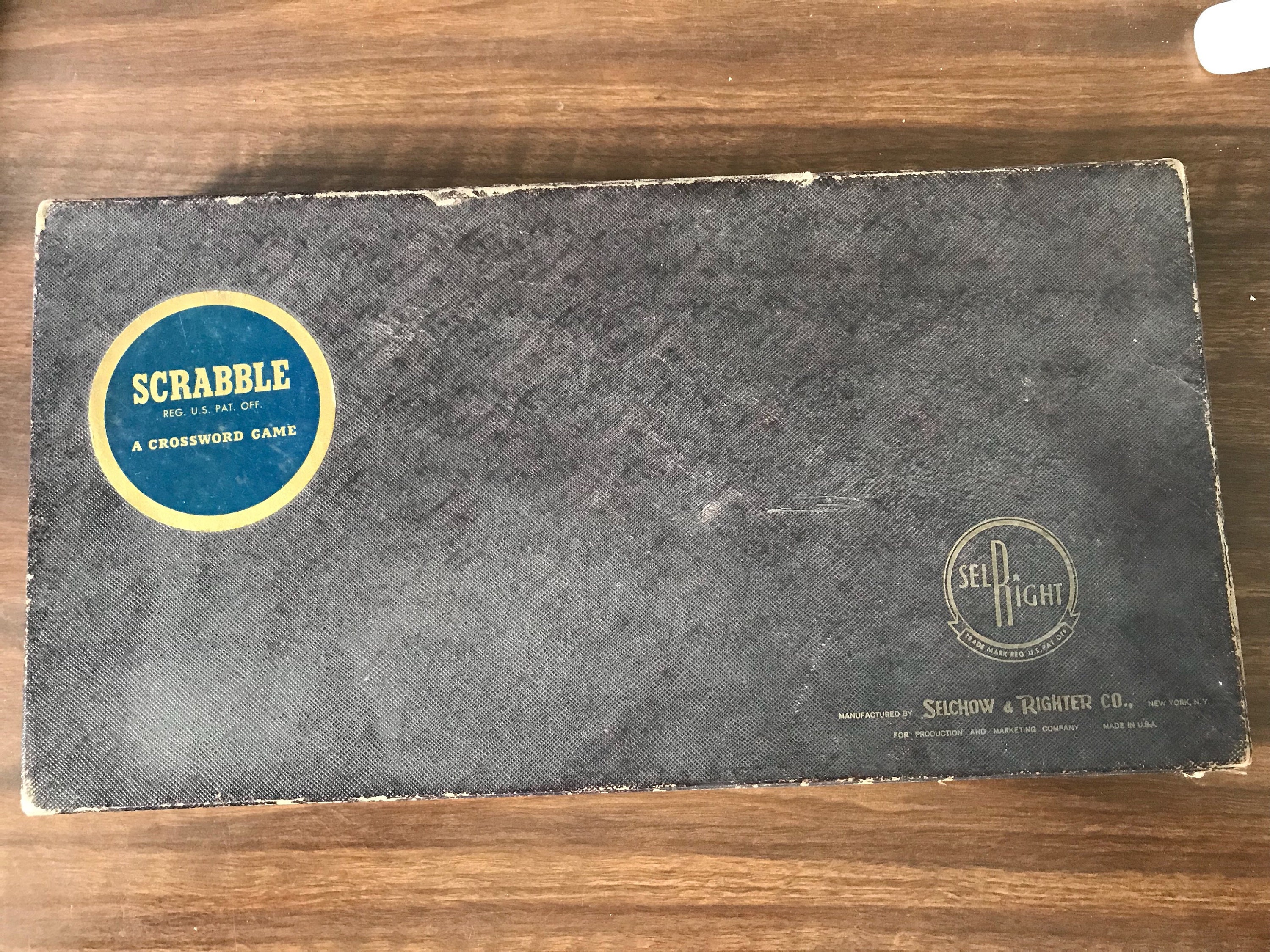 Antique 1950s Scrabble Game Complete Lld Black Game Box Board Games ...