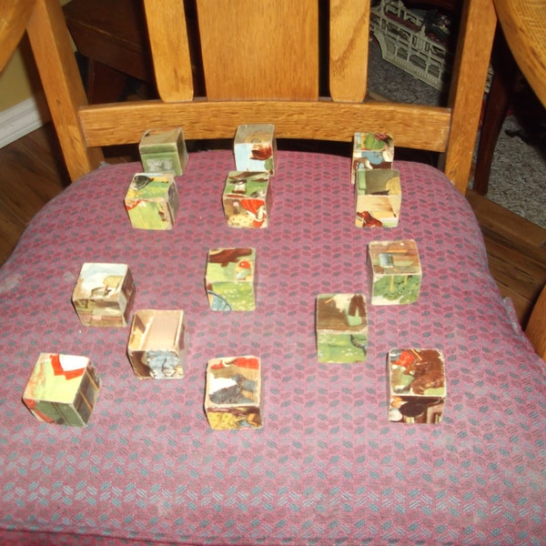 Antique Toy Blocks - Etsy