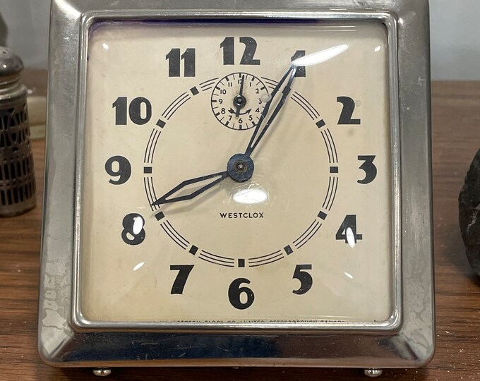 Art Deco Era Westclox Desk Clock - Etsy