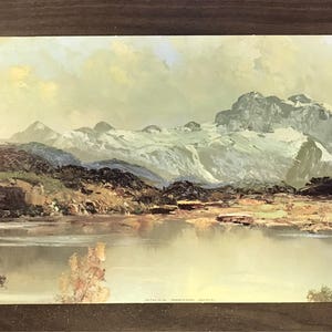 Large Fine Art Lithograph by Gellman "mountain View" by B Gerhart. 12 ...