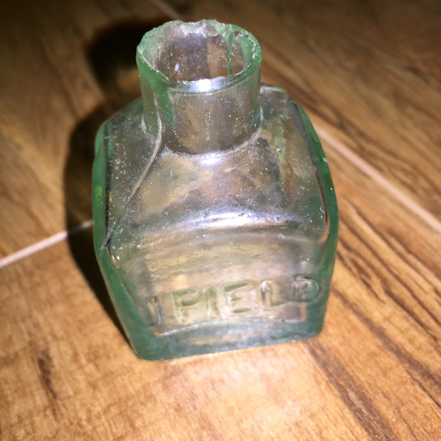 Very Old Antique Glass Ink Bottle - Etsy