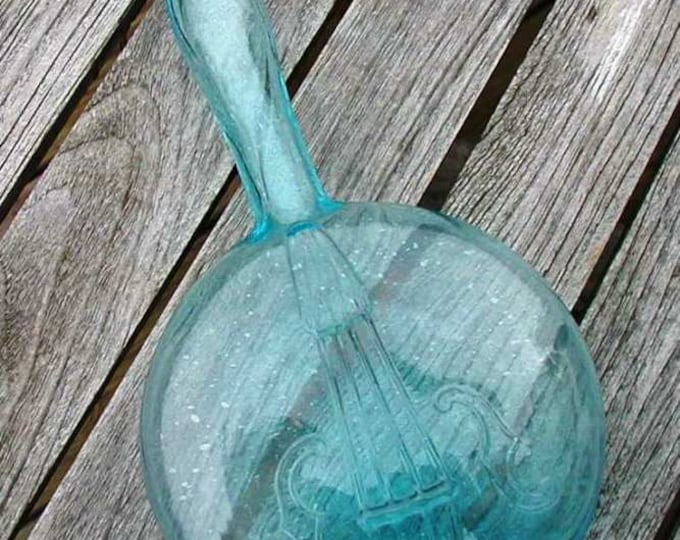 Antique Glass "banjo" Bottle - Etsy