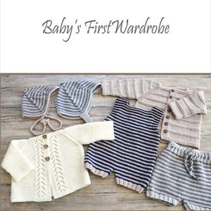 KNITTING Pattern-baby's First Wardrobe - Ebook P125 - Etsy