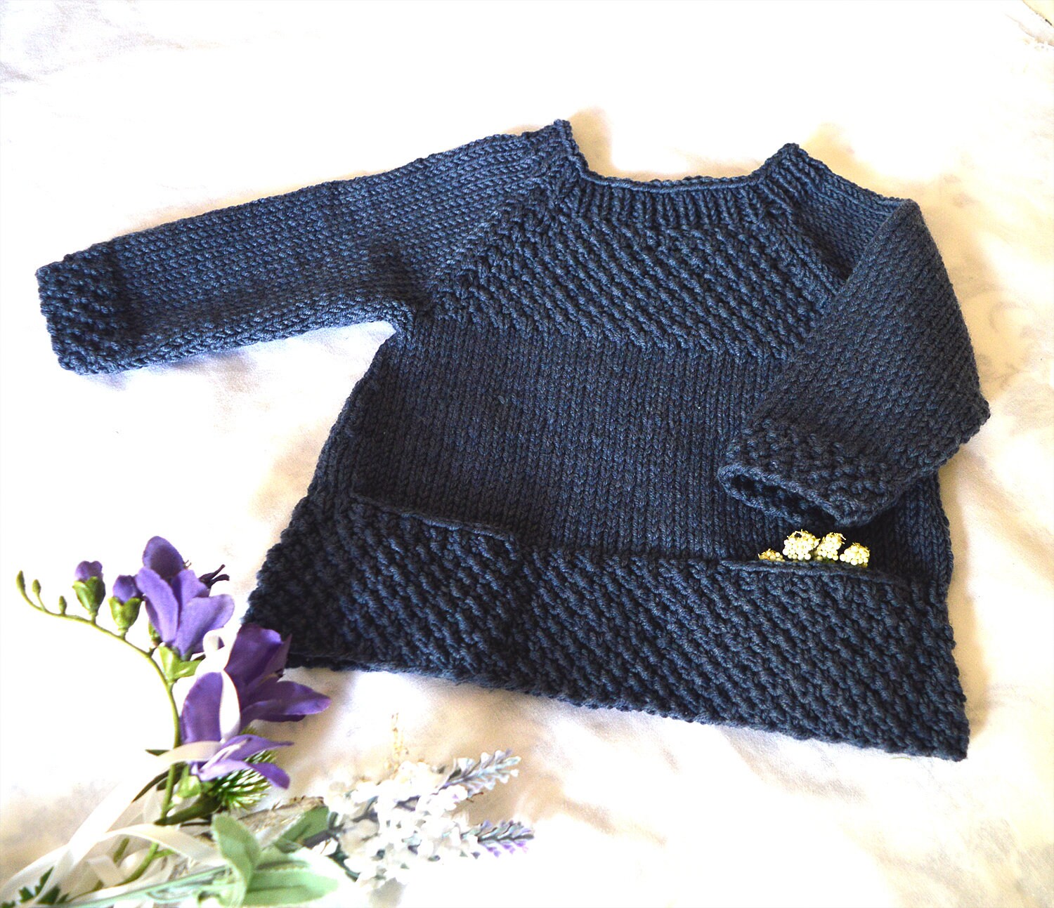 KNITTING Pattern-poppet Tunic bottom up Knit P141 - Etsy Australia